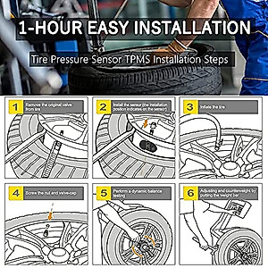 Marsflex TPMS Sensor Compatible for Toyota Scion Pontiac Lexus, Camry rav4 Scion Yaris Corolla Tire Pressure Monitoring Sensor Replaces# 42607-33011 PMV-107J 42607-33021 42607-06011 315MHz