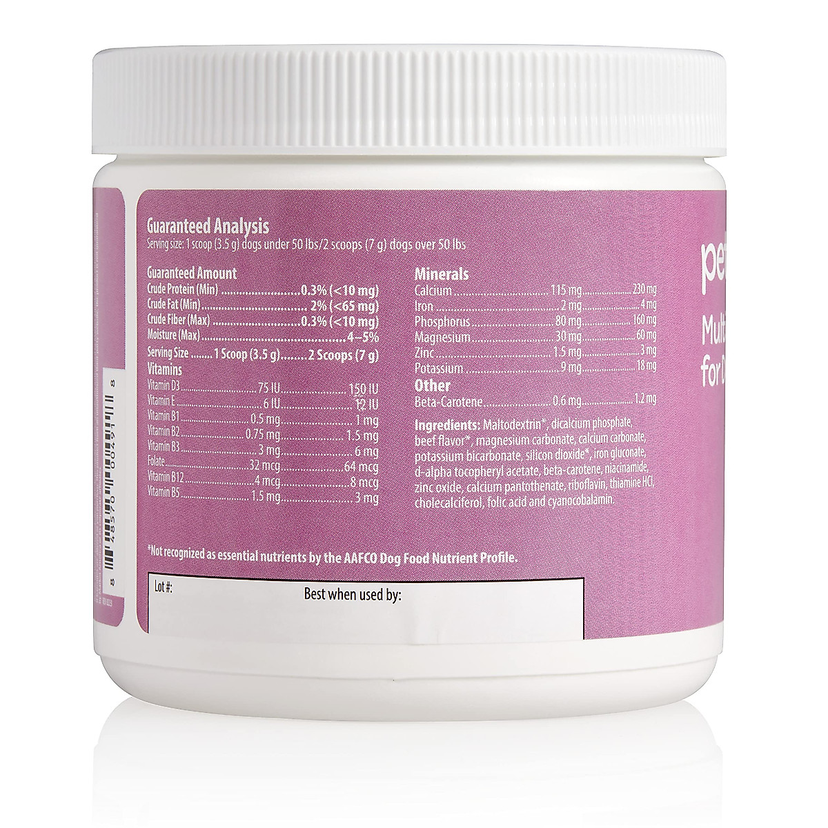 Pet Health Multivitamin Formula for Dogs, Promotes Healthy Skin & Coat, Healthy Growth, Strong Bones & Teeth, Supports Immune System, Market America (90 Servings)