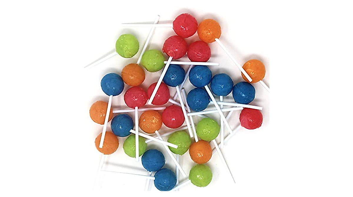 Assorted Ball Lollipop Suckers - Kosher Hard Candy Treats