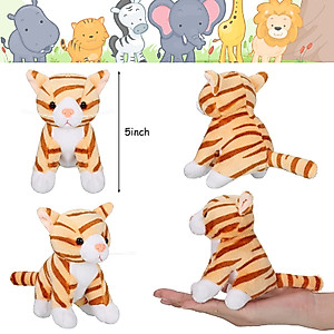 8 Pieces Plush Pets 5 Inch Stuffed Animals Bulk Assorted Cute Stuffed Pet Animal Plush Toys Small Plush Animals for Halloween Kid Classroom School Pet Party Favors Supplies Decoration (Cat)