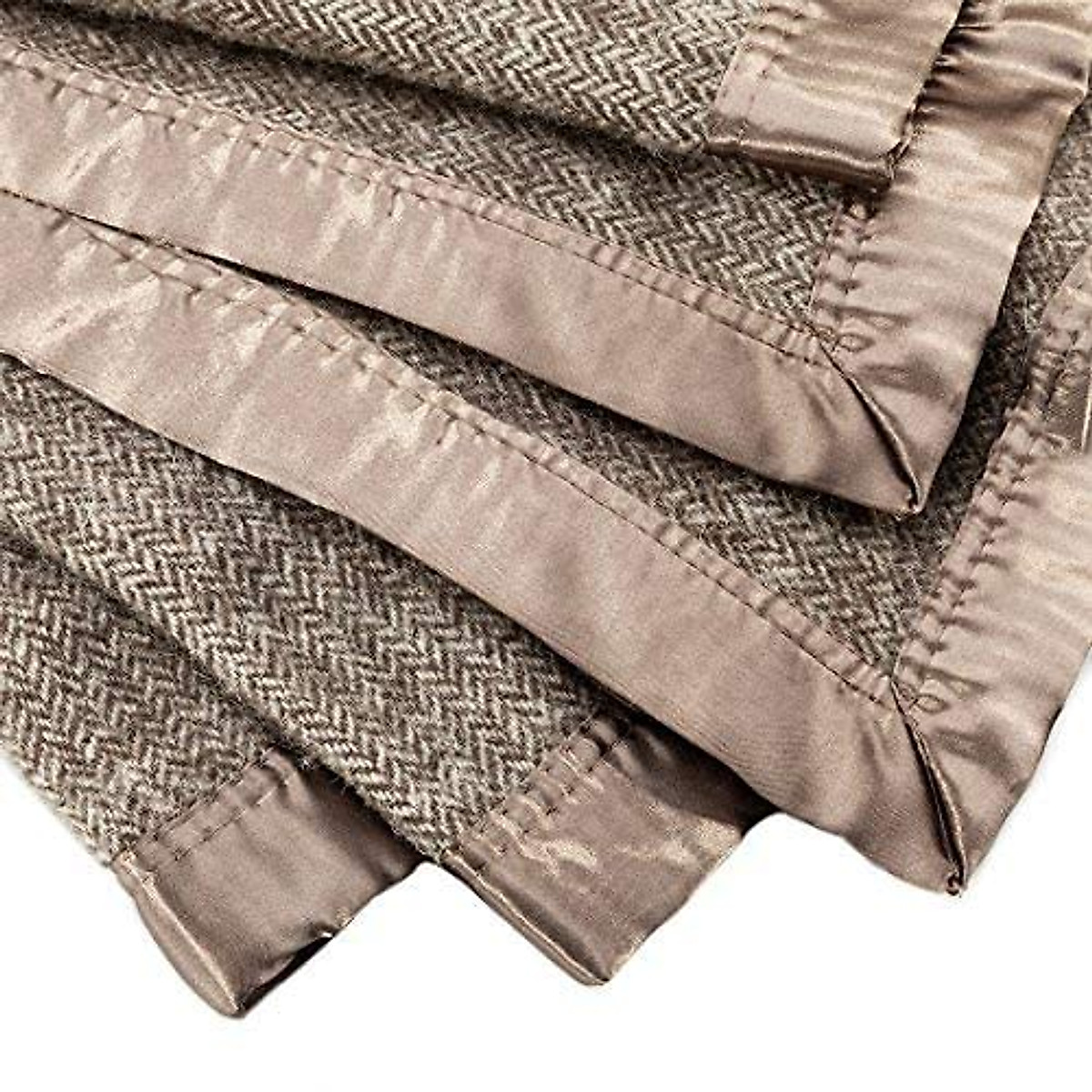 spencer & whitney Bed Throws Blankets Wool Blanket Brown Herringbone Throw Blanket Large Wool Blanket Queen Blanket for Bed
