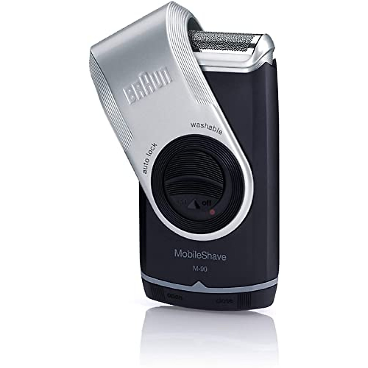 Braun Pocket M90 Rasierer Stainless Steel Battery Powered Shaver