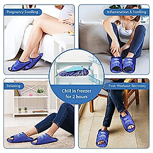 Hilph Bundle of 2 Pack Ice Slippers + Ice Cap for Chemotherapy