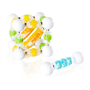 Guidecraft Grippies Shakers - 30 Piece Magnetic Building Set, Sensory Exploration STEM Learning & Educational Toys for Toddlers