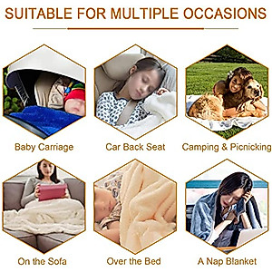 Personalized American Flag Deer Hunter Maple Leaf Blanket with Name Text Custom Super Soft Fleece Throw Blankets for Couch Sofa Bed 50 X 60 inches