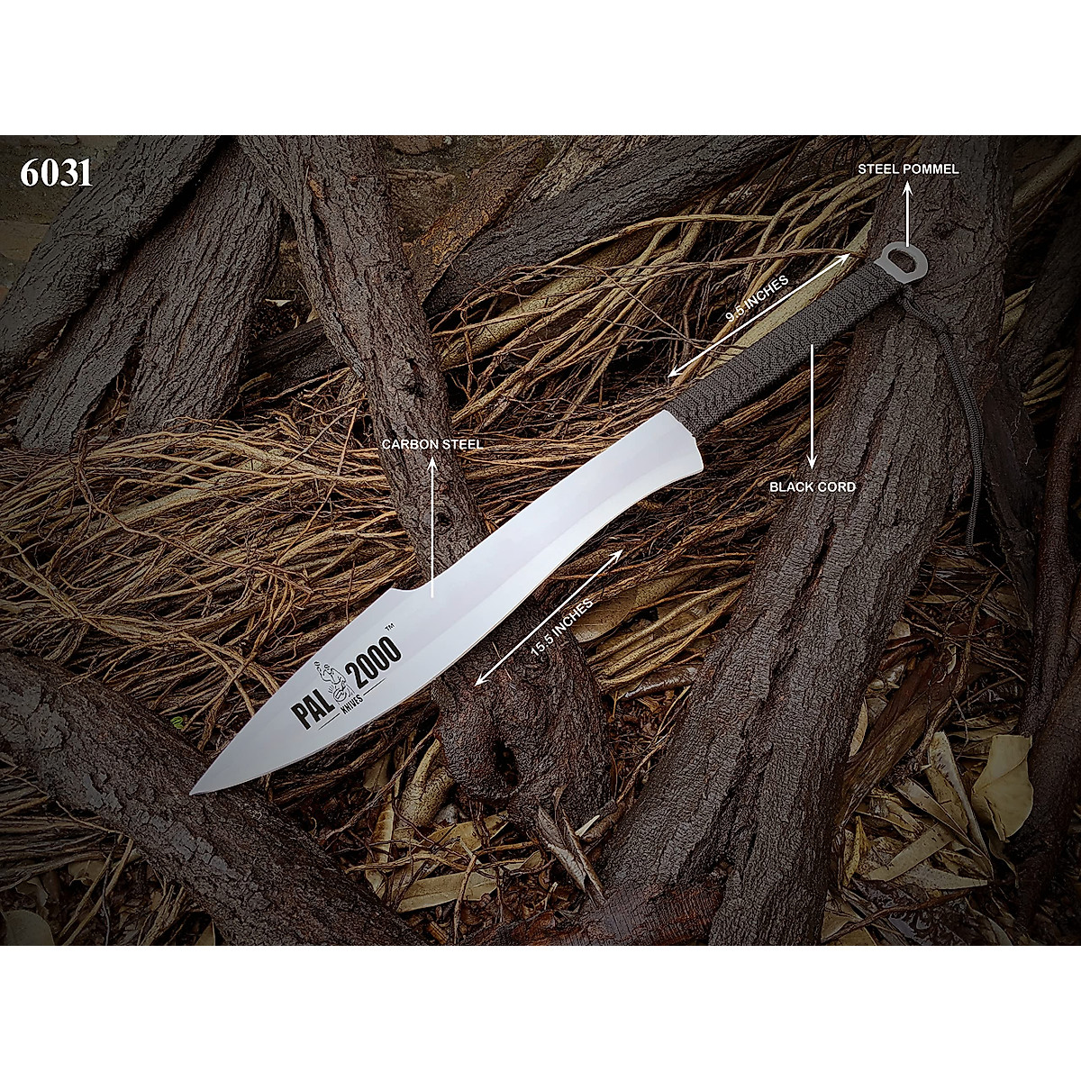 PAL 2000 KNIVES DAG-6031 Full Tang Handle Knife Custom Handmade 25 Inch High Carbon Steel Knife With Sheath