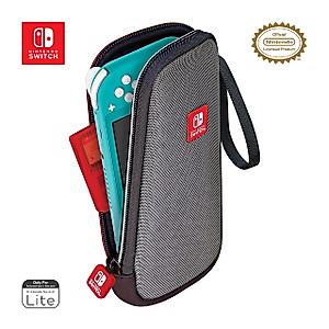 Nintendo Switch Lite Case - Slim Carrying Case for Switch Lite, BONUS Game Case, Licensed by Nintendo, Protective Ballistic Nylon Exterior with a Padded Soft Micro-Fiber Interior