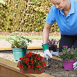 ERINGOGO Bonsai Planter Pot 6 PCS Bonsai Training Pots, 9 Plastic with Drainage Hole, Deep Flower Pot Plants Growing Pots for Nursery, Garden, Balcony Retangular Flower Pot