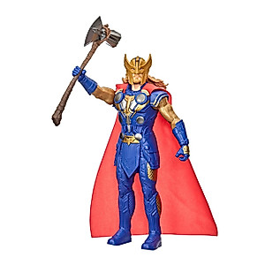 Marvel Studios’ Thor: Love and Thunder Stormbreaker Strike Thor Toy, 12-Inch-Scale Electronic Action Figure, Toys for Kids Ages 4 and Up