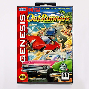 Aditi Outrunners Game Cartridge 16 bit MD Game Card With Retail Box For Sega Mega Drive For Genesis