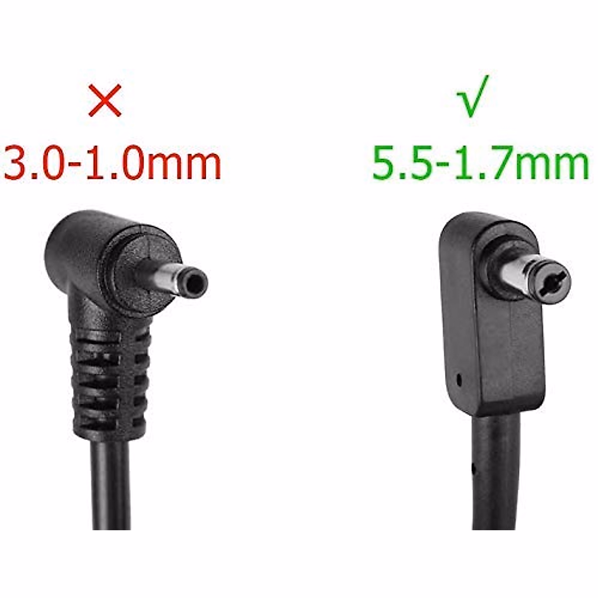 19V 2.37A 45W 5.5-1.7mm Big Pin Adapter Charger Replacement fit for Delta Acer ADP-45FE F ADP-45HE D(5.5×1.7mm)…