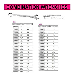HHIP 7023-2052 Forged Steel Combination Wrench, 11 mm Size