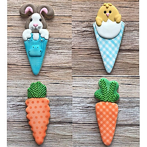 LILIAO Easter Platter Cookie Cutter Set - 7 Piece - Stainless Steel - by Janka