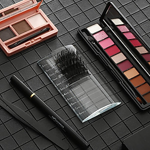 Maitys 2 Pcs Eyelash Crystal Pallet Eyelash Extension Tray lash holder tray Bigger Size Glass Pallet Lashes False Lash Tray Strip Adhesive Glue Holder for Eyelash Extensions, 4.13 x 2.36 x 0.47 Inch