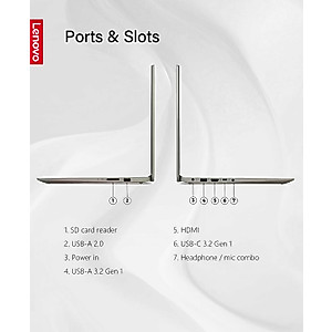 Lenovo IdeaPad 1 14 Laptop, 14.0" HD(1366 x 768) Screen, Intel Celeron N4020, 4GB RAM, 256GB Storage(128GB eMMC+128GB Card), Intel UHD Graphics 600, Win 11, Cloud Grey, W/GaLiMu