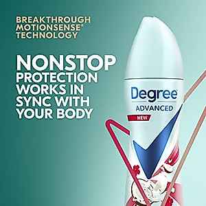 Degree Advanced Antiperspirant Deodorant Dry Spray Coconut & Hibiscus 3 count 72-Hour Sweat and Odor Protection Deodorant Spray With MotionSense Technology 3.8 oz