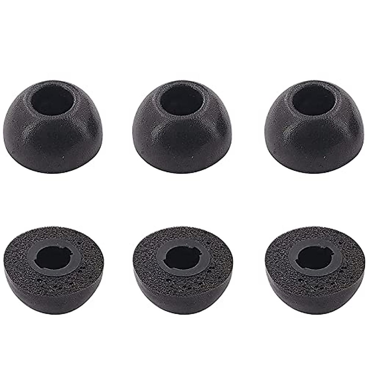JNSA Memory Foam Ear Tips Compatible with Beats Fit Pro Earbud Headphones,3 Pairs,S/M/L 3 Size,Black (BFPFoam3)