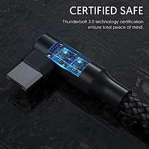 EWUONU Micro USB 90 Degree Cable [2 Pack 10FT] for Fire 7 HD8, Samsung Tablets, Galaxy S7 S6 Edge J8 J7, Xbox One, PS4 Controllers, Camera and More – Right Angled Micro USB Charging Cable