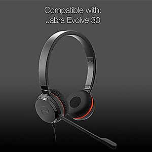 Global Teck Foam Cushion Replacement Kit for Jabra Evolve 20/30/40/65, 2pc Ear Cushions #GTW 6500-02