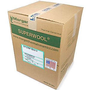 Lynn Manufacturing 1" Thick, Superwool Plus Insulation, Morgan Thermal Ceramics, 2200F Rated, 4 Lb. Density, 24" Wide, 25 Ft. Long, Ceramic Fiber Alternative, Safer Kaowool, 4SP12