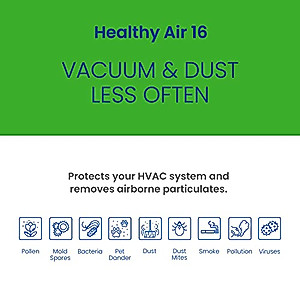 AprilAire 216 Replacement Filter for AprilAire Whole House Air Purifiers - MERV 16, Allergy, Asthma, & Virus, 20x25x4 Air Filter (Pack of 1)