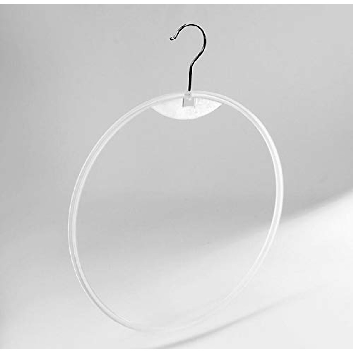 WellieSTR 30PCS Thong Underwear Display Ring Hanger 12", Plastic Round Circle Loop Hook Bikini Swimwear Lingerie Brief Display Hoop Rack Holder