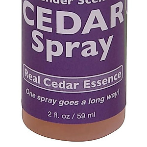 Household Essentials CedarFresh 84802 Cedar Power Spray with Lavender Essence Scent | Protects Closets | Restores Scent to Cedar Wood Accessories | 2 fl. oz. , Purple