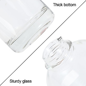 Joyfulmap Coffee Syrup Dispenser with 18 Labels, Pump Bar, Minimalist Glass Bottle, Simple Maple/Coffee Bottles w. set of Black, 16.9 oz 500 ml, 001