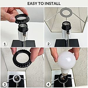 USB Bedside Table Lamp, Siljoy Minimalist Nightstand Lamp Small Lamp Modern Desk Lamp with 2 Double USB Fast Charging Port and Square Fabric Linen Lamp Shade, for Bedrooms Study Living Room, M