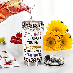 Macorner Christmas Gifts for Women - Birthday Thank you Gifts For Mom, Best Friends, Women, Her, Wife - Gifts for Women - Inspirational Gift for Coworkers Motivational - Stainless Steel Tumbler 20oz