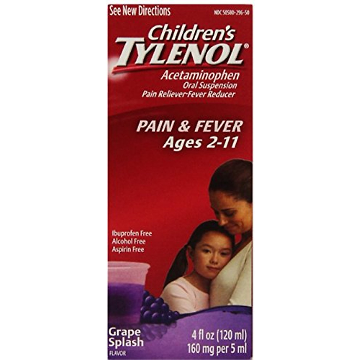 TYLENOL Children's Oral Suspension Grape Splash Flavor 4 oz