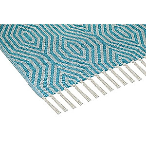 Turquoise Throw Blanket | Throw Blanket for Couch Sofa | Throw Blanket for Bedroom | Farmhouse Throw Blanket | Cozy Lightweight Decorative Throw for Bed | Living Throw Blanket | Knit Throw Blanket