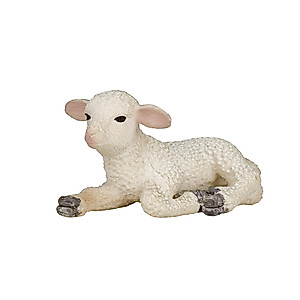 MOJO Lamb Lying Down Toy Figure, Mixed