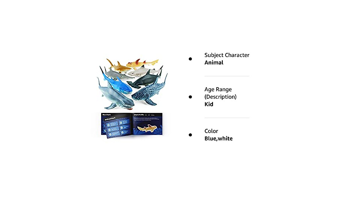 Boley Shark Toys - Fun 8 Pack for Kids