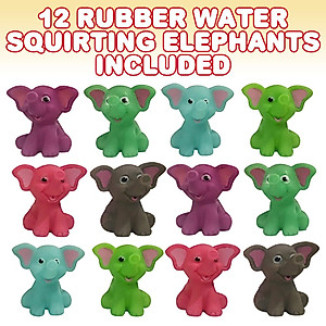 ArtCreativity Rubber Water Squirting Narwhals, Pack of 12, Bathtub and Pool Toys for Kids, Safe and Durable Water Squirters, Birthday Party Favors, Goodie Bag Fillers