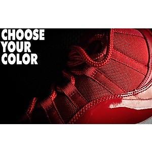 LitLaces - Premium Jordan 11 Replacement Shoe Laces Durable Woven Polyester Shoe Strings for Basketball and Athletic Sneakers (Black, 55")