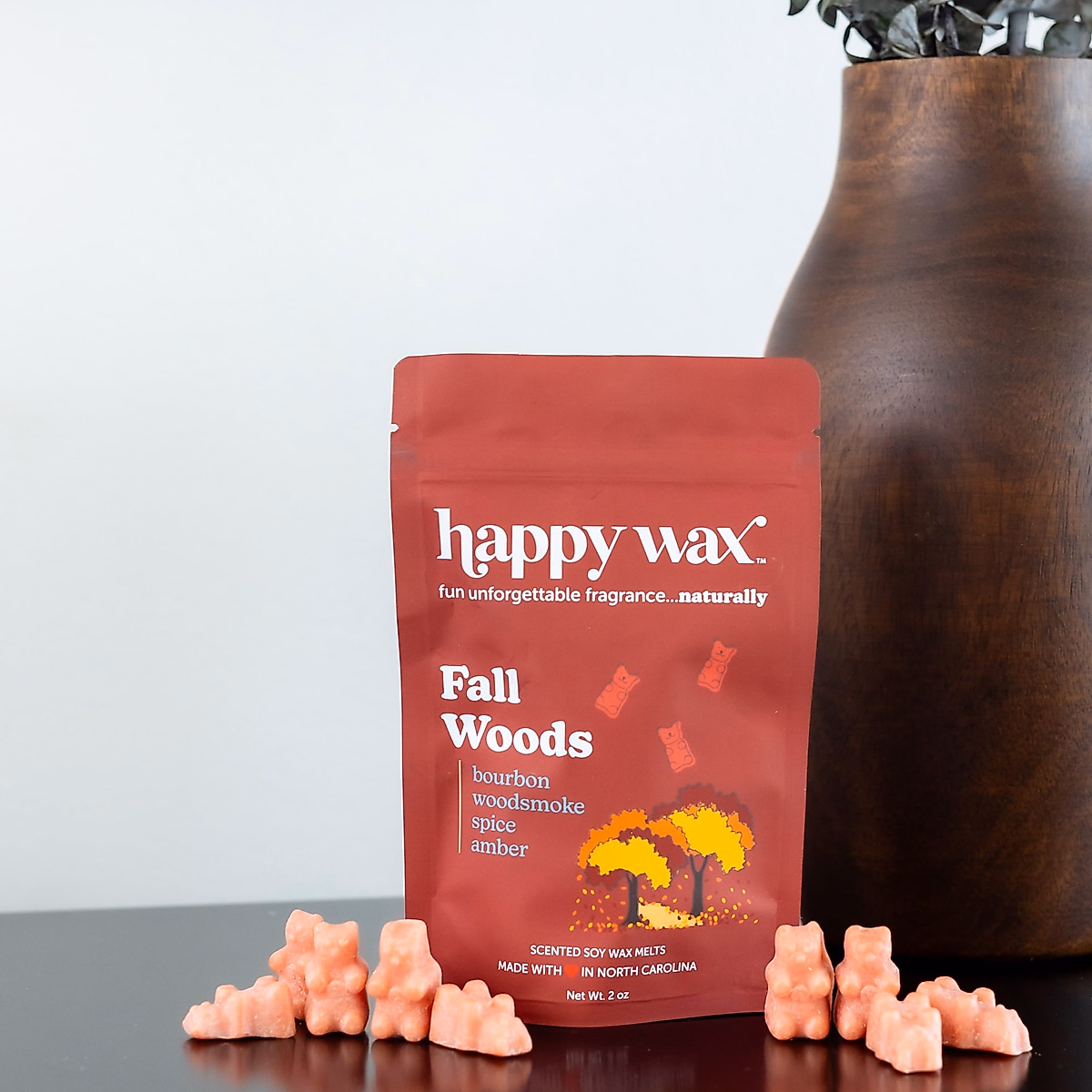 Happy Wax Fall Mix Premium Scented Natural, Non Toxic Soy Wax Melts – 6 Total Oz. of Scented Wax Melts. Includes: Fall Woods, Autumn Breeze, and Pumpkin Spice Latte