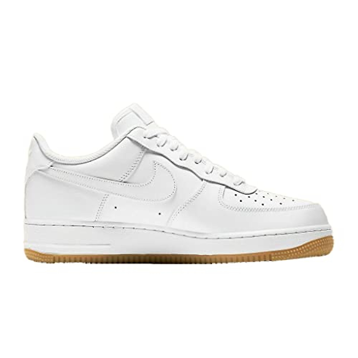 Nike Men's Air Force 1 Low '07 Shoe, White/White-gum Light Brown, 13