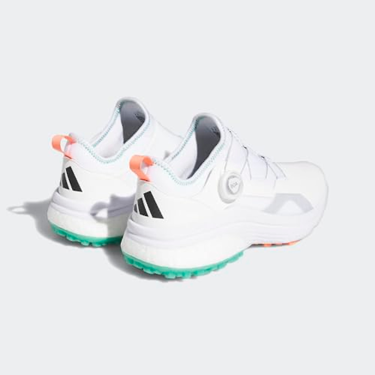 adidas Men's Solarmotion Spikeless BOA Golf Shoes, Footwear White/Core Black/Court Green, 9.5