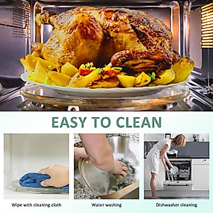 Microwave Glass Tray Plate 4393799 4393751 Compatible with whil-Pool Microwave Glass Plate 4393799 PS373741 AP3130793 EAP373741 30QBP4185 Microwave Glass Plate Turntable by Fetechmate