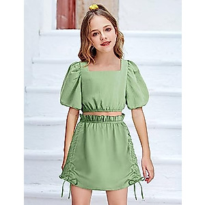 Queenstyle Girl Clothes Size 8 Little Girls Clothes Kids Girls Outfits Size 7 Girls Clothing Girls Clothes Girls Skirt Set