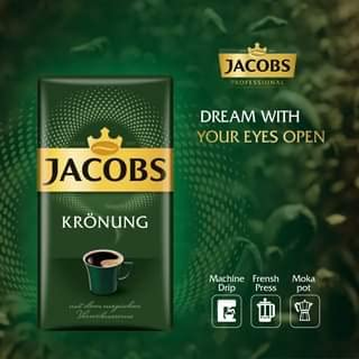 Jacobs Kronung Ground Coffee 500 Gram / 17.6 Ounce (Pack of 1)