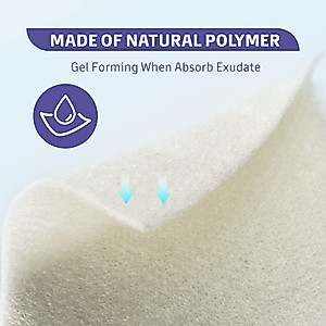 Conkote Calcium Alginate Wound Dressing Pads, 4” x 4” Pad Size, 10 Pack, Non-Stick Padding, Sterile, Highly Absorbent & Comfortable