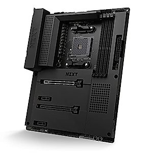 NZXT N7 B550 - N7-B55XT-B1 - AMD B550 chipset (Supports AMD Socket AM4 Ryzen CPUs) - ATX Gaming Motherboard - Integrated Rear I/O Shield - WiFi 6 connectivity - Black (Renewed)