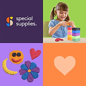 Special Supplies Fun Foam Modeling Foam Beads Play Kit, Children’s Educational Clay for Arts Crafts Kindergarten, Preschool Kids Toys Develop Creativity, Motor Skills (10)