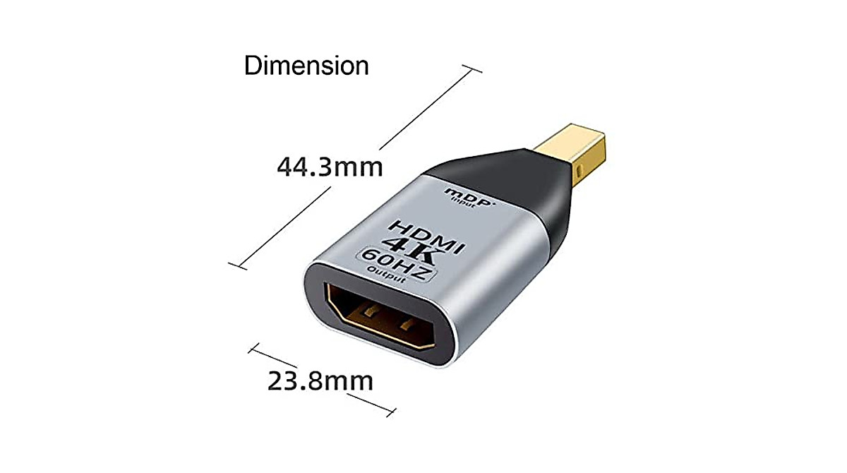 cablecc Mini DisplayPort DP Source to HDMI Sink Displays 4K@60hz Ultra ...