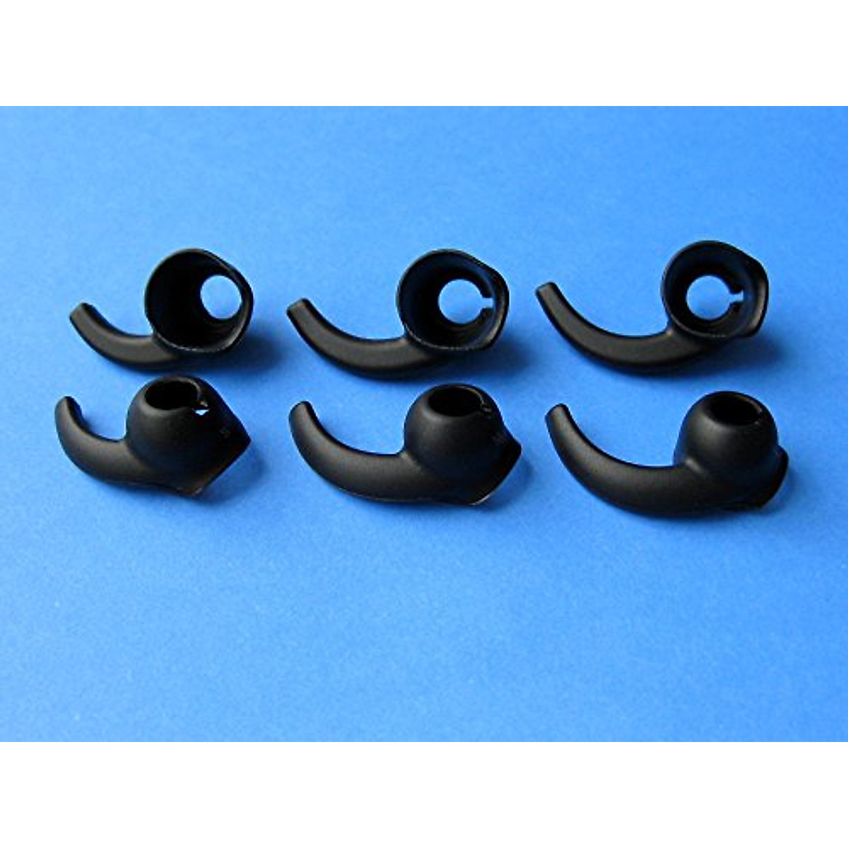 6pcs: 3 Pairs S/M/L (B) Left and Right Side Ear Stabilizers Helper Eartips Compatible with Jaybird Bluebuds X Earphones Headphones