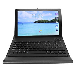 Haofy 2 in 1 Tablet, Smart Callable Tablet 5G WiFi 4G RAM 64G ROM 10.1 Inch High Performance for Business for Android 11.0 System (US Plug)