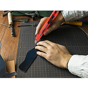 Fixson Utility Knife 9-MM Box Cutter (12 PACK) Retractable Razor Blades Knifes with Snap Off Blades and Slide Locks, Great Packaging Tools & Hobby Knife (10 REPLACEMENT BLADES INCLUDED)