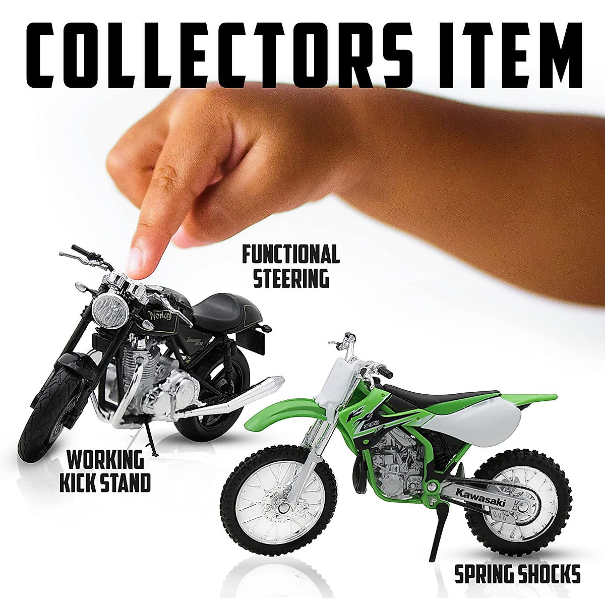 Welly Die Cast Motorcycle Kawasaki 2017 Ninja ZX-10RR 1:18 Scale Collectible Model